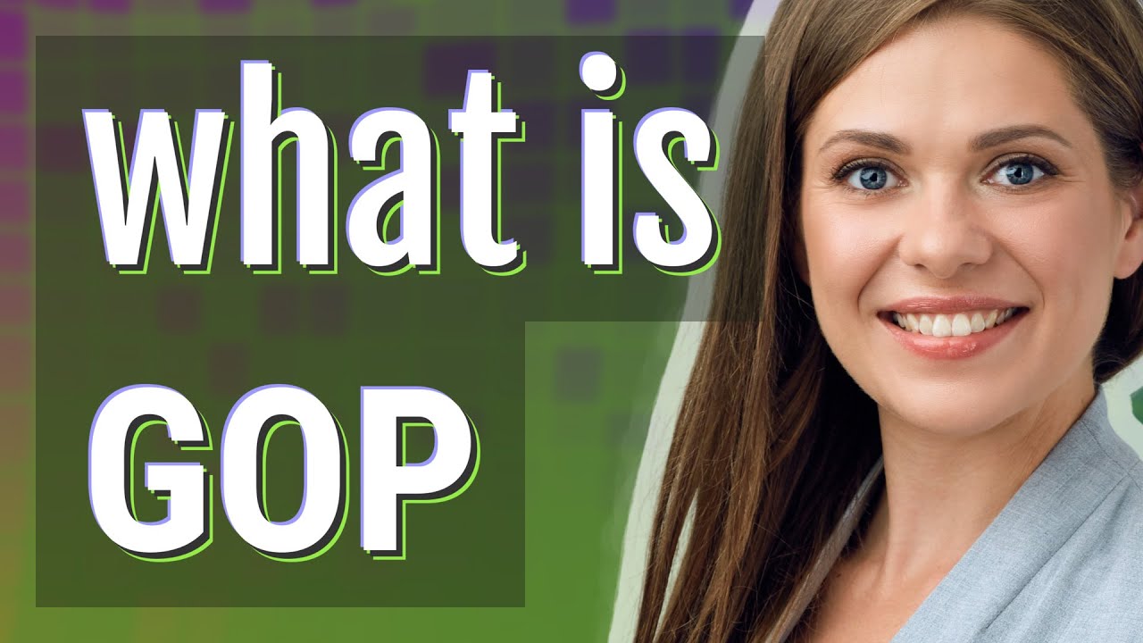 Gop | meaning of Gop - YouTube