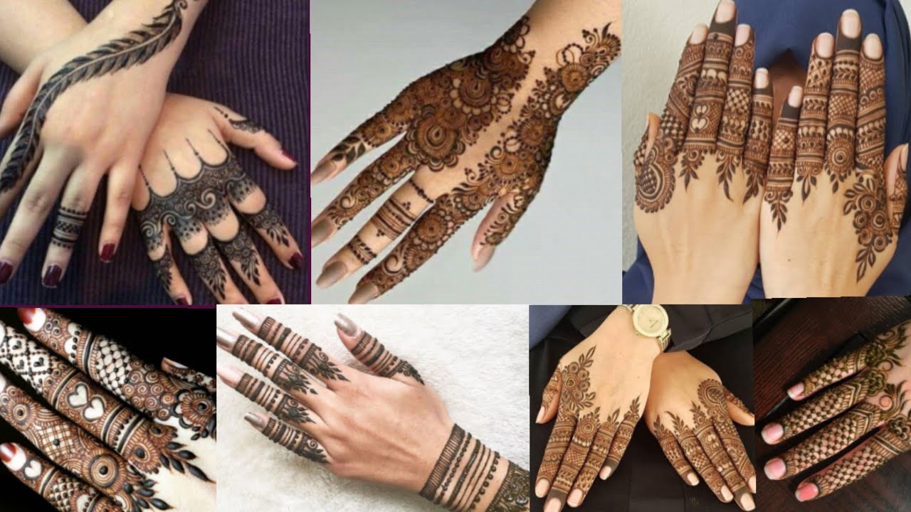 Elegant and stylish finger mehndi designs//Latest finger mehndi design ...