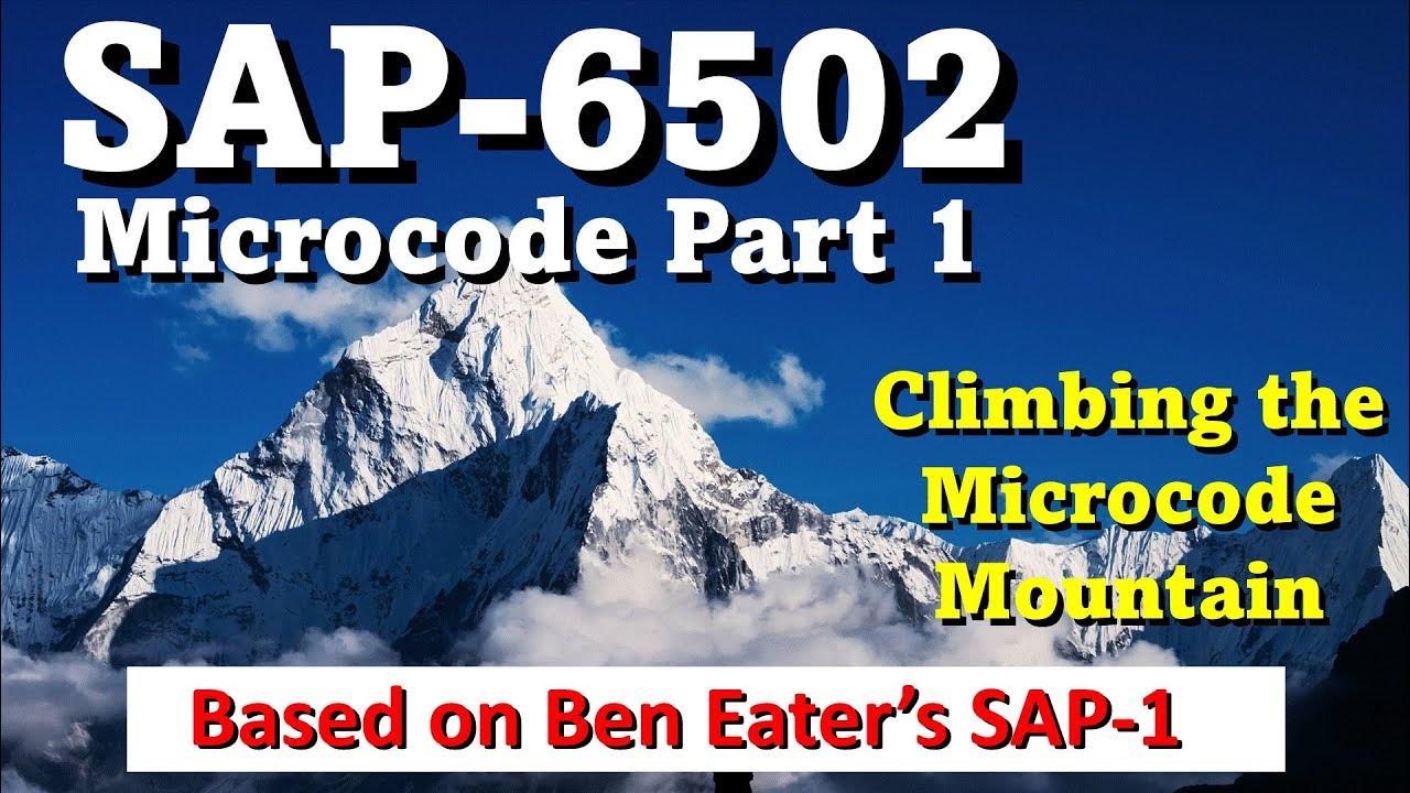 SAP6502 Microcode Part 1 - YouTube