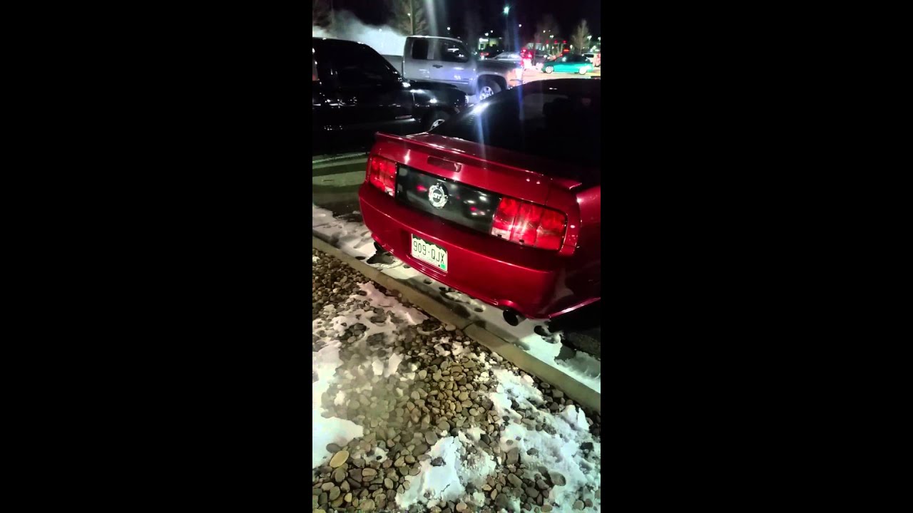 Supercharged 05 Mustang GT Spitting Flames - YouTube