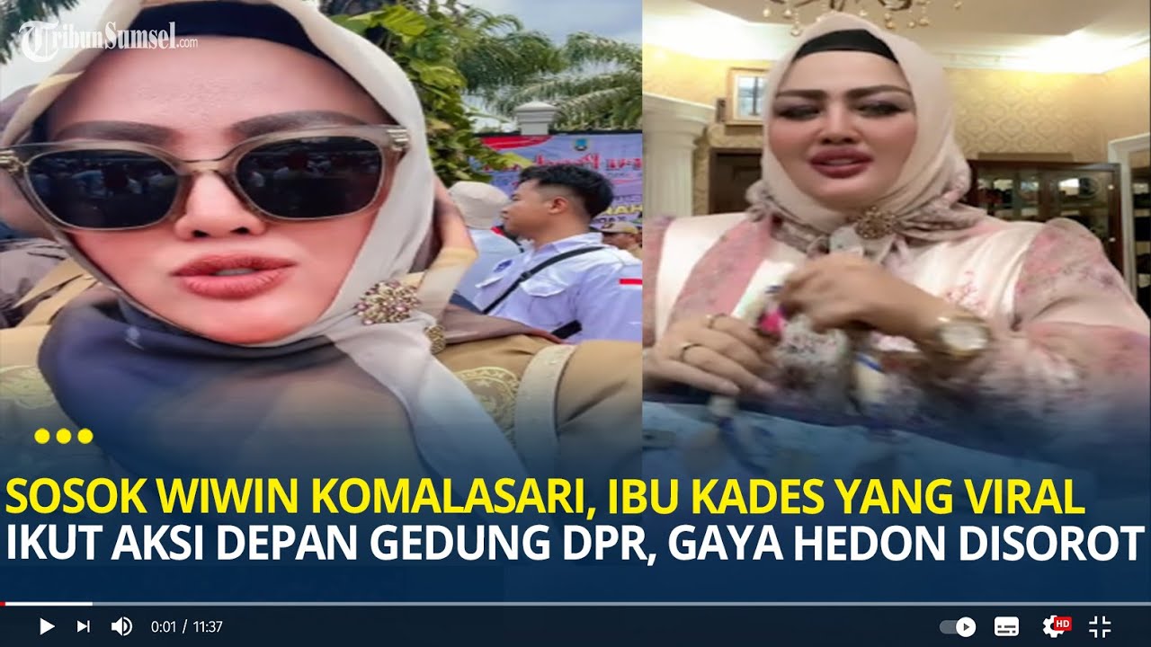 Sosok Wiwin Komalasari, Bu Kades Viral Ikut Aksi Depan Gedung DPR, Gaya Hedon Ternyata Dulunya ...