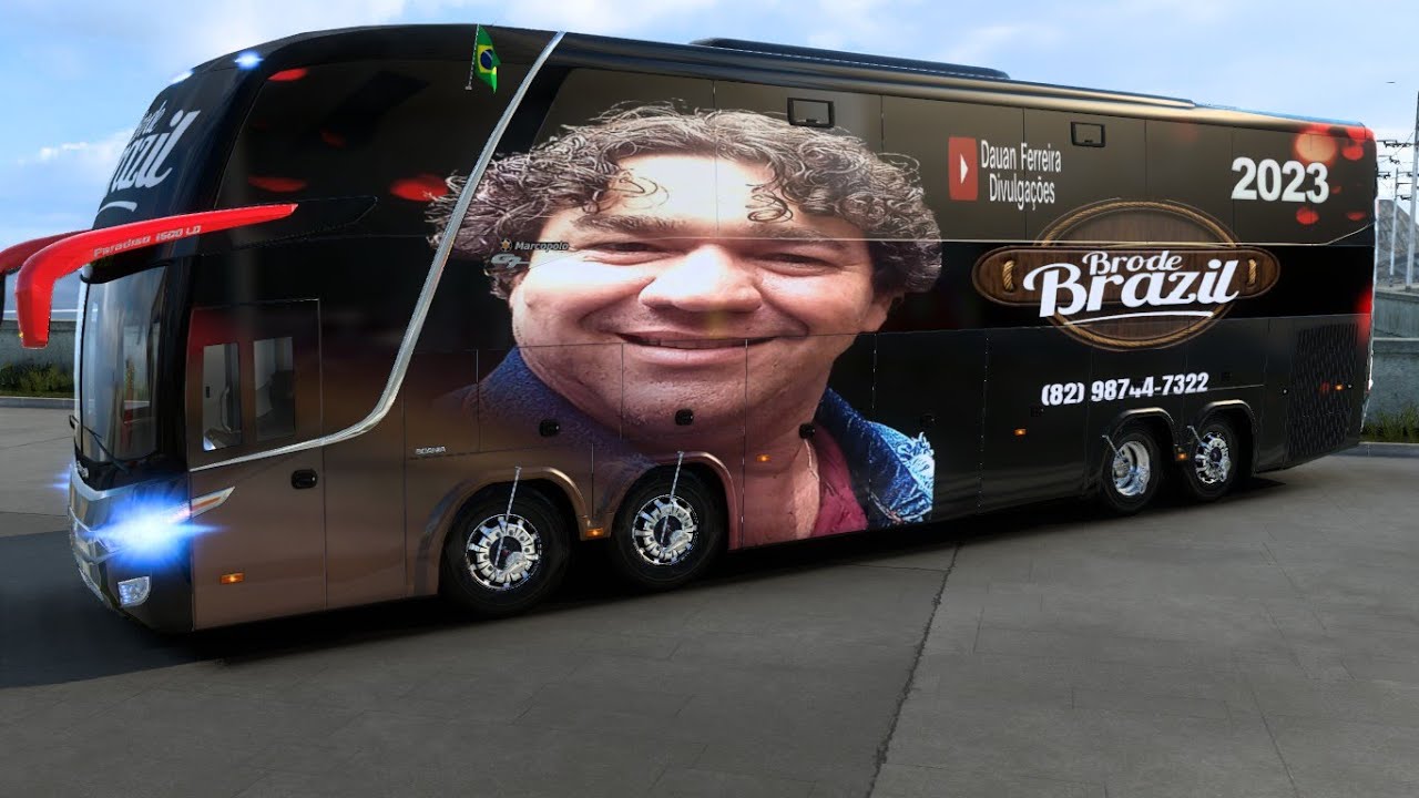 BRODE BRAZIL SERESTA 2023 NO BUS TOP SHOW - YouTube