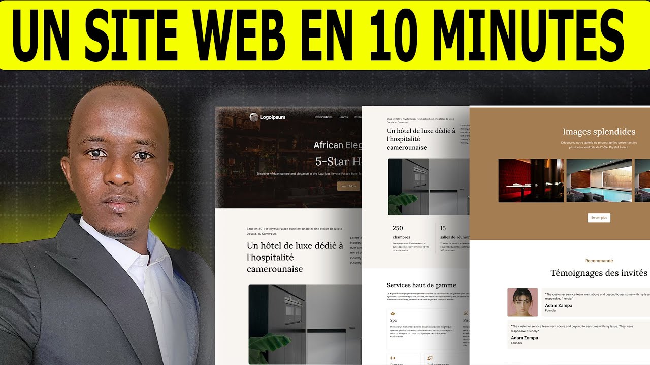 Créer un Site Web Pro GRATUITEMENT En 10 Minutes Avec l'IA - YouTube