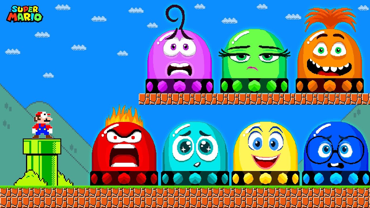 Super Mario Bros. Can Mario Collect MORE Custom Inside Out 2 Character ...