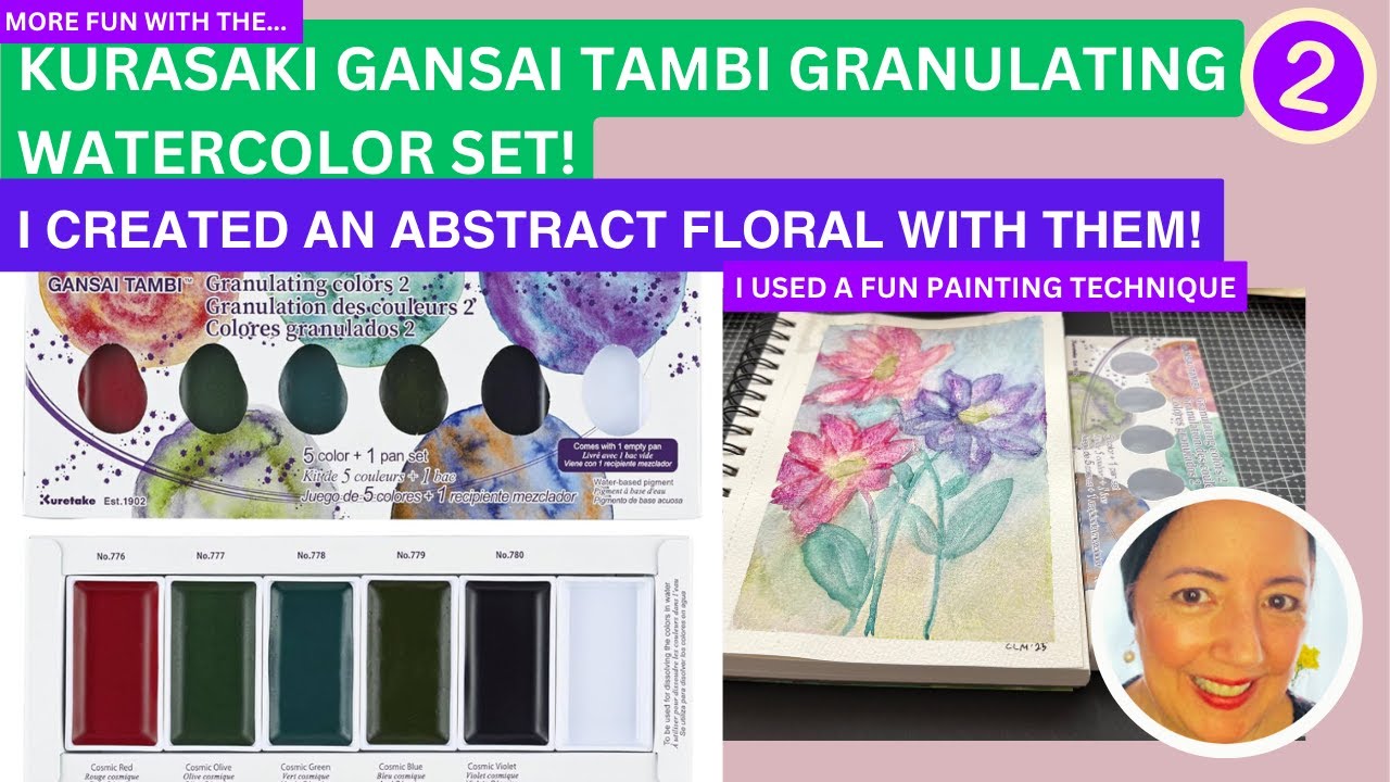 The Kurasaki Gansai Tambi Granulating 2 Watercolor Set: An Abstract ...