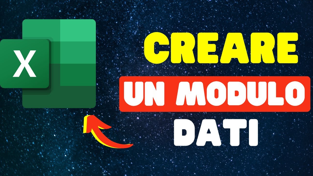 Come Creare un Modulo Dati in Excel 2024 - YouTube