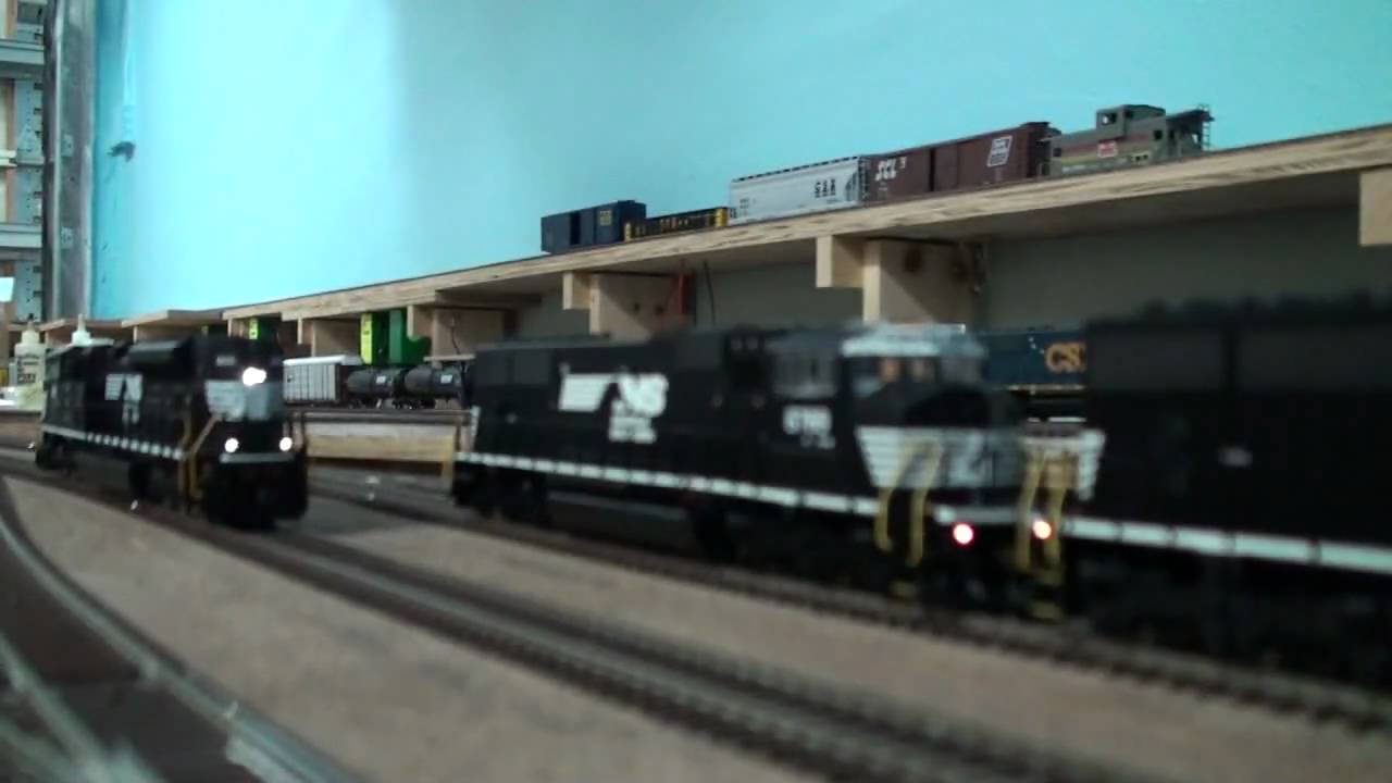 My CSX/NS HO Railroad Part 37 "New Addition" - YouTube