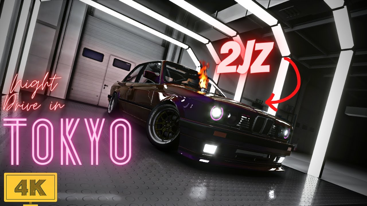 648 HP BMW e30 with a 2JZ! / Night Drive on Tokyo Hwy / Heavy Traffic ...