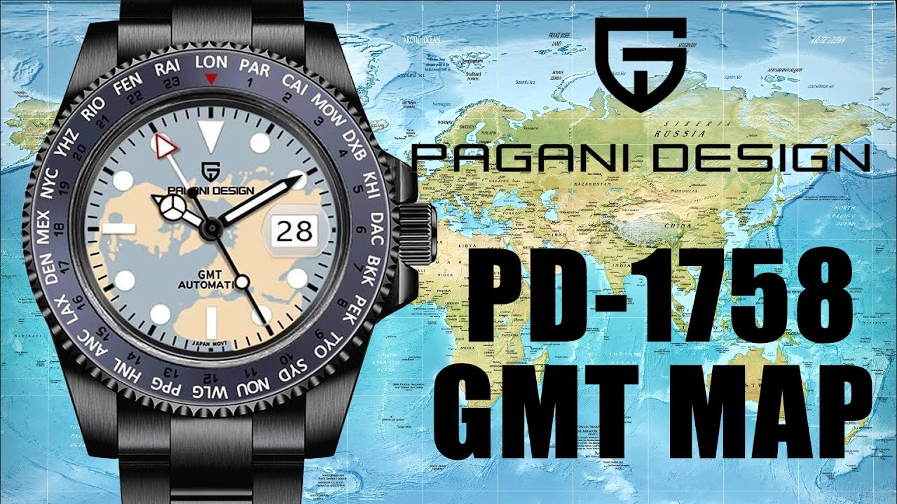 Un MAPA en la ESFERA. Pagani Design PD-1758 GMT Map - YouTube