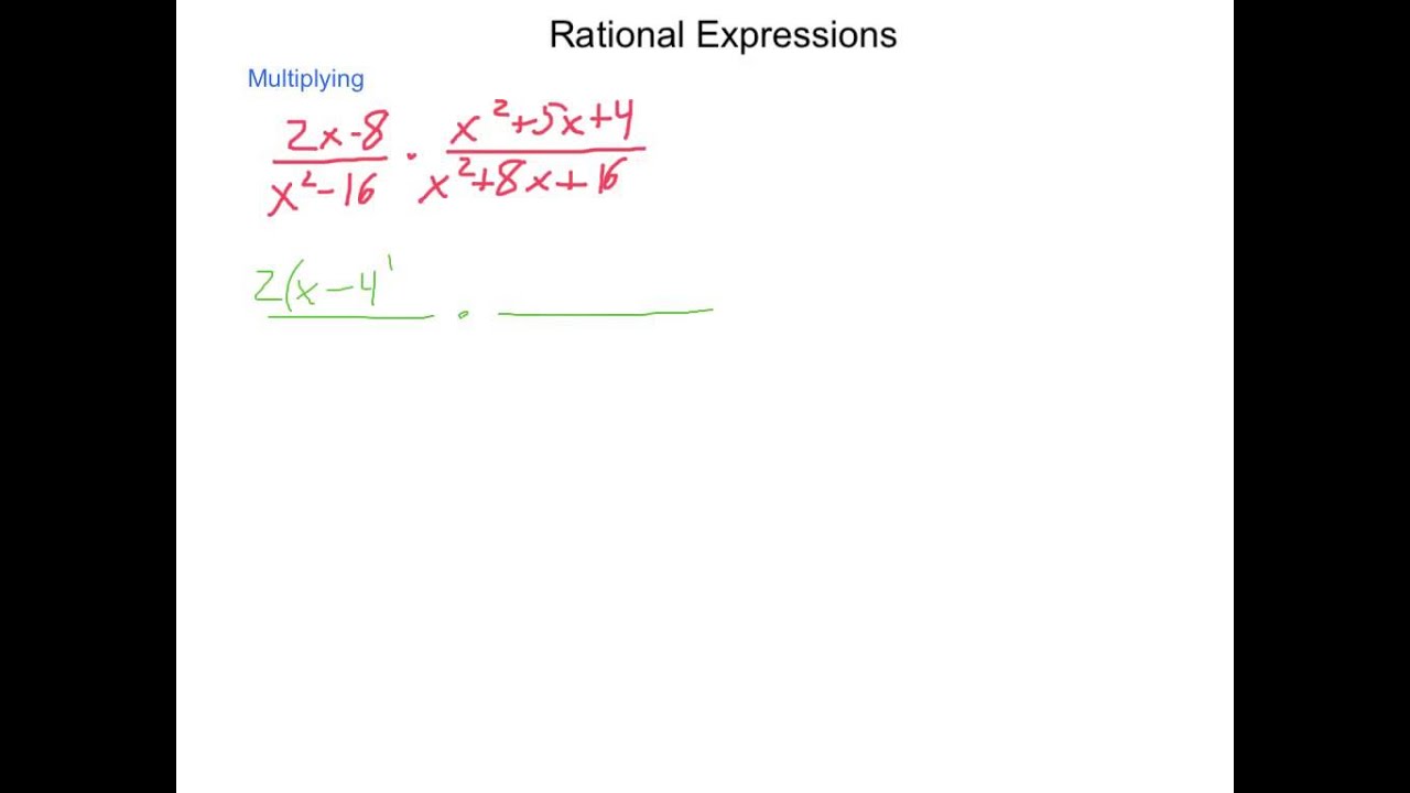 Algebra2 8.4 Rational Expressions - YouTube