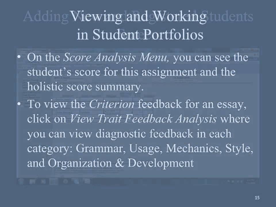 Using ETS Criterion for Faculty - YouTube