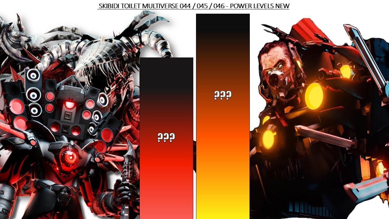 SKIBIDI TOILET MULTIVERSE 044 / 045 / 046 - POWER LEVELS NEW 🔥 - YouTube