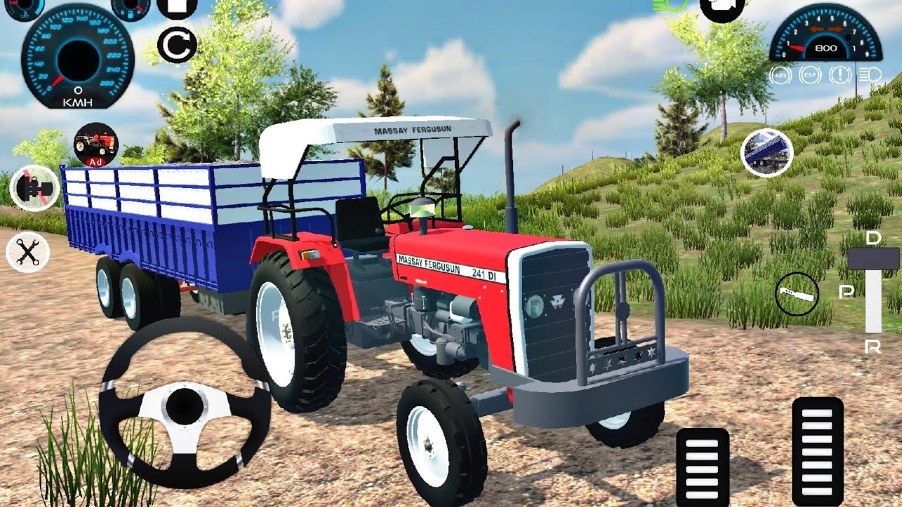 Messi Ferguson 4X4 Tractor Off-Road Driving 3D : Indian Tractor ...