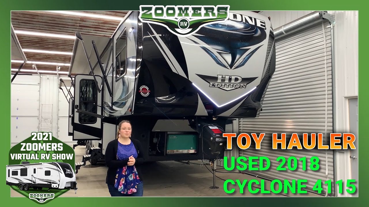 2021 Zoomers Virtual RV Show | USED 2018 Heartland Cyclone 4115 - YouTube
