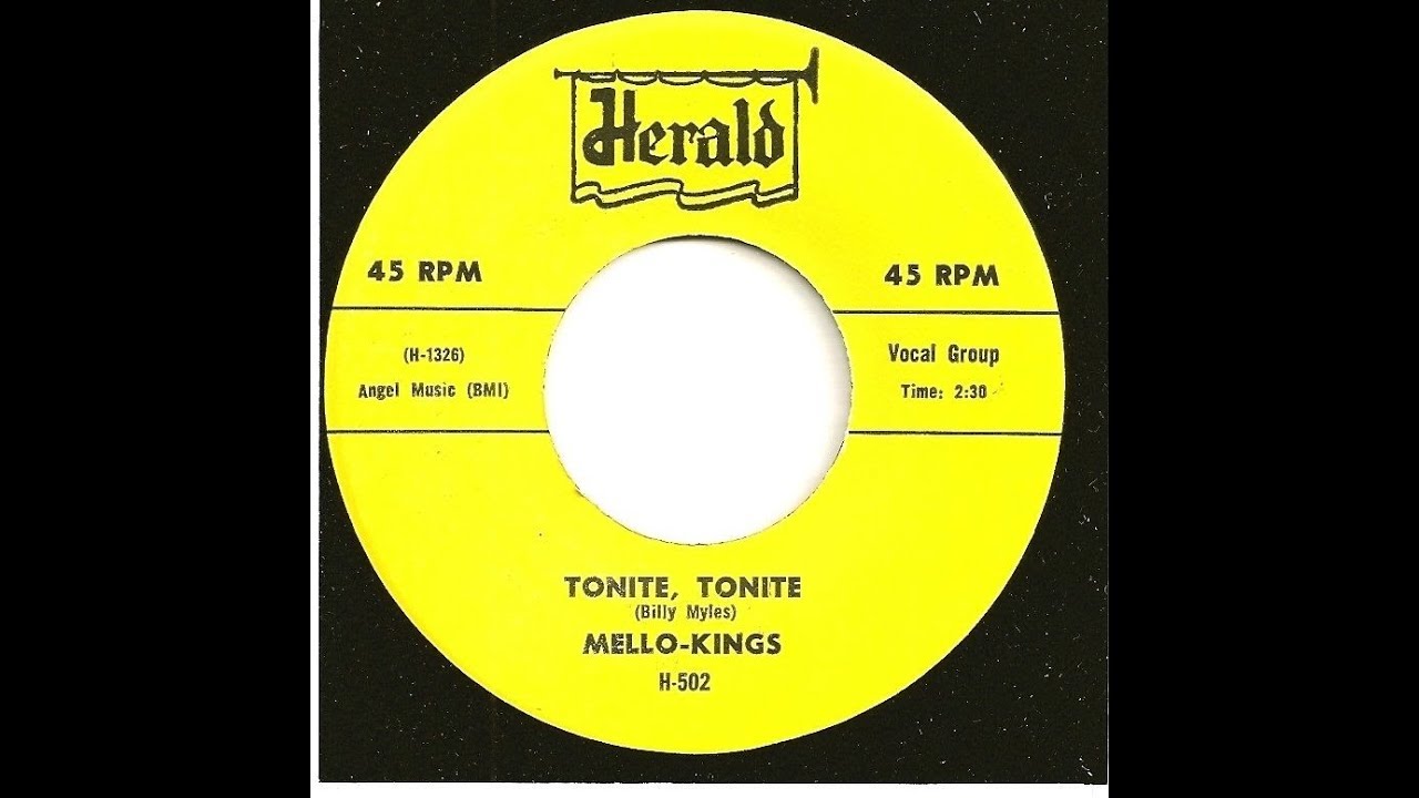 The Mellow Kings - Tonight Tonight 1957 - YouTube