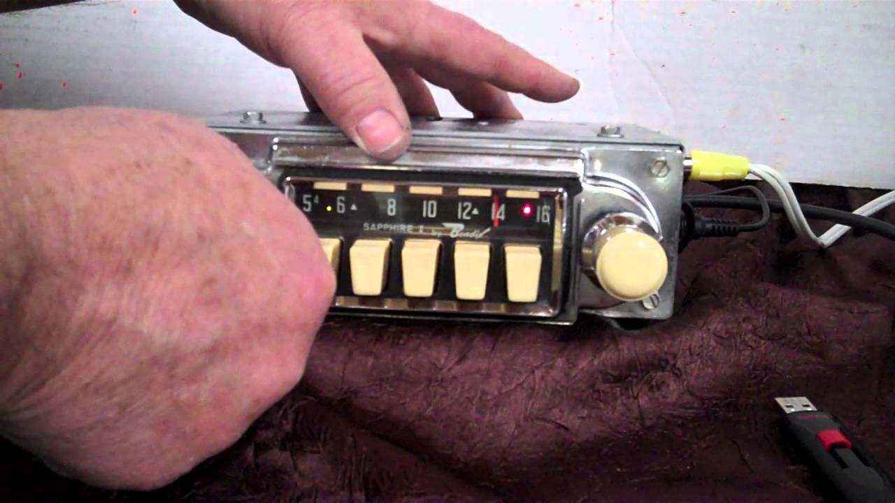 1957 VW AM Sapphire Bendix radio conversion - YouTube