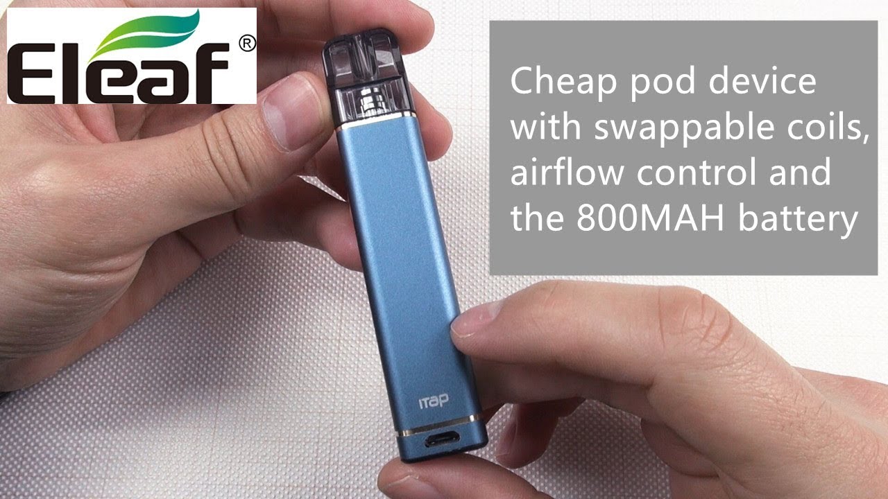 Eleaf iTap Pod Kit | Budget pod system with swappable coil heads - YouTube