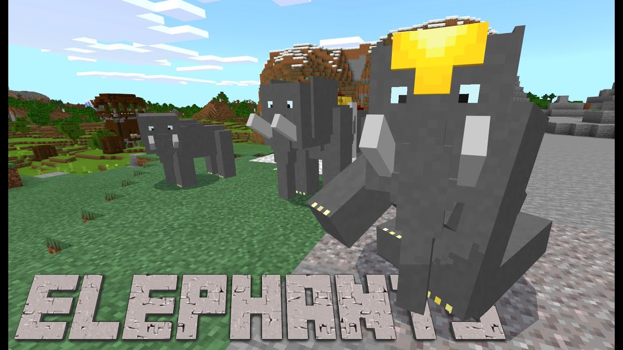 Rideable Elephants for Minecraft Bedrock Edition - YouTube