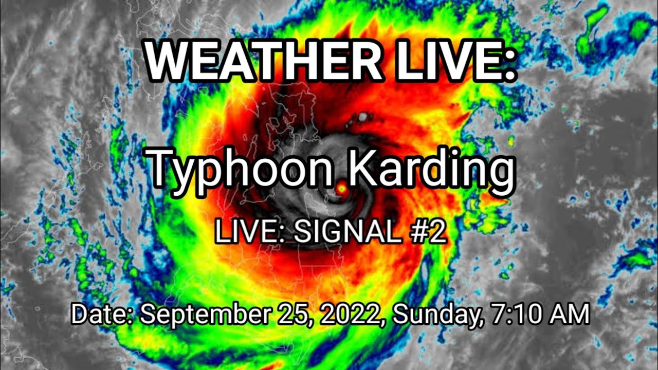 WEATHER LIVE: TYPHOON "KARDING" LIVE SIGNAL #2 TARLAC CITY, PHILIPPINES ...