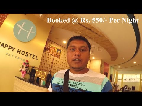 My Pattaya Hostel Tour : Thailand Cheap Hostel Vlog 2018