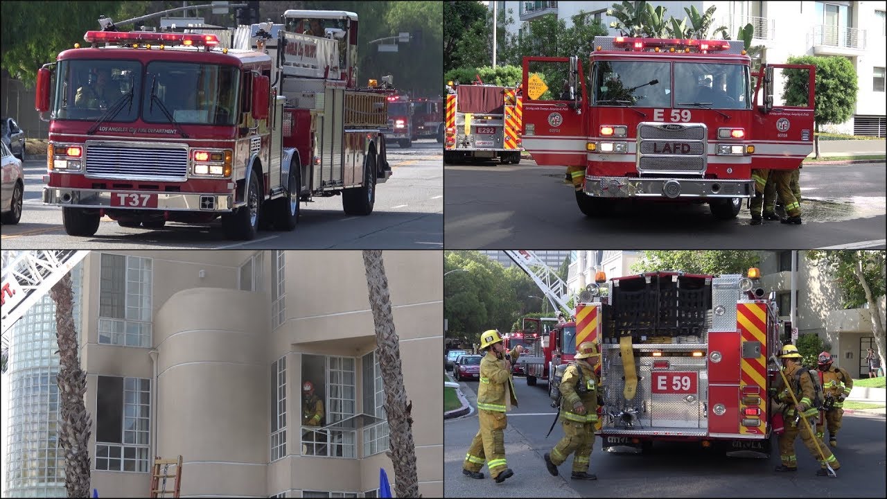 [Early Arrival] Structure Fire - Multiple LAFD Fire Trucks responding ...