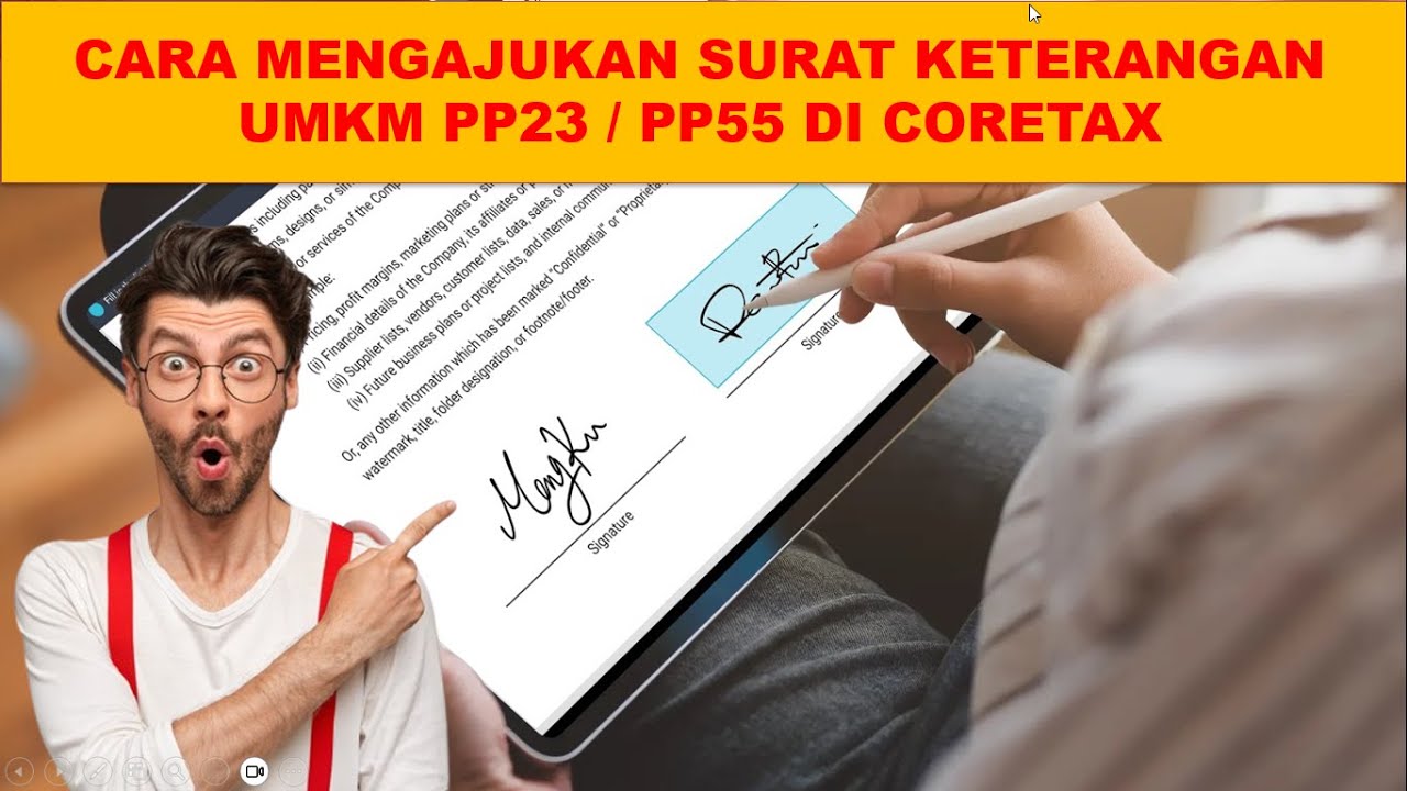 Cara Permohonan Surat Keterangan UMKM PP 23 dan PP 55 di Coretax - YouTube