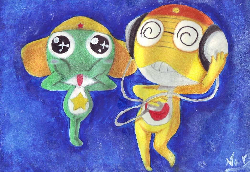 Speed/ How to Draw: Kururu & Keroro (Sargento Keroro) by Nar - YouTube