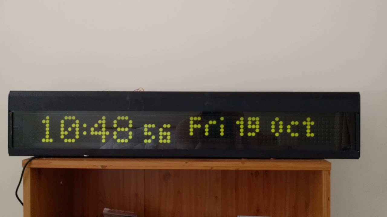 Smart Clock based on Hanover Flip Dot display - YouTube