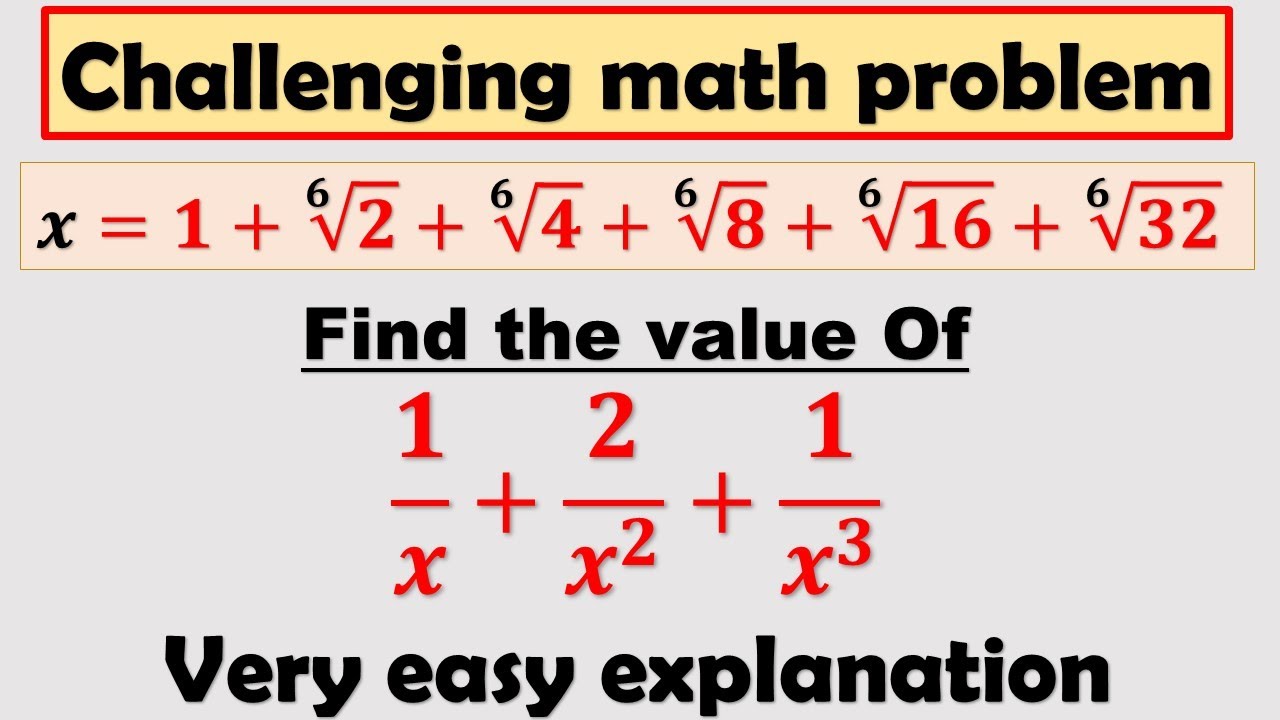 Find the value | challenging math problem - YouTube
