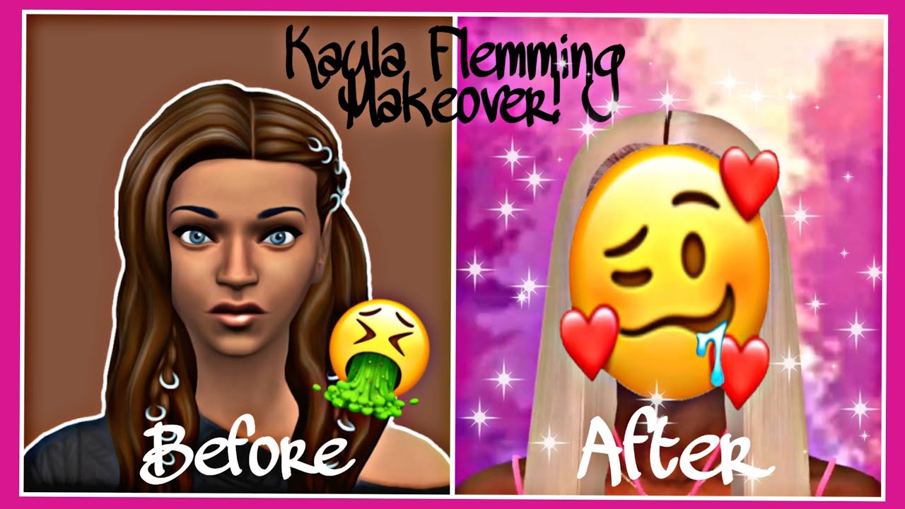 The Sims 4 CAS Kayla Flemming Makeover!🥰💖 - YouTube
