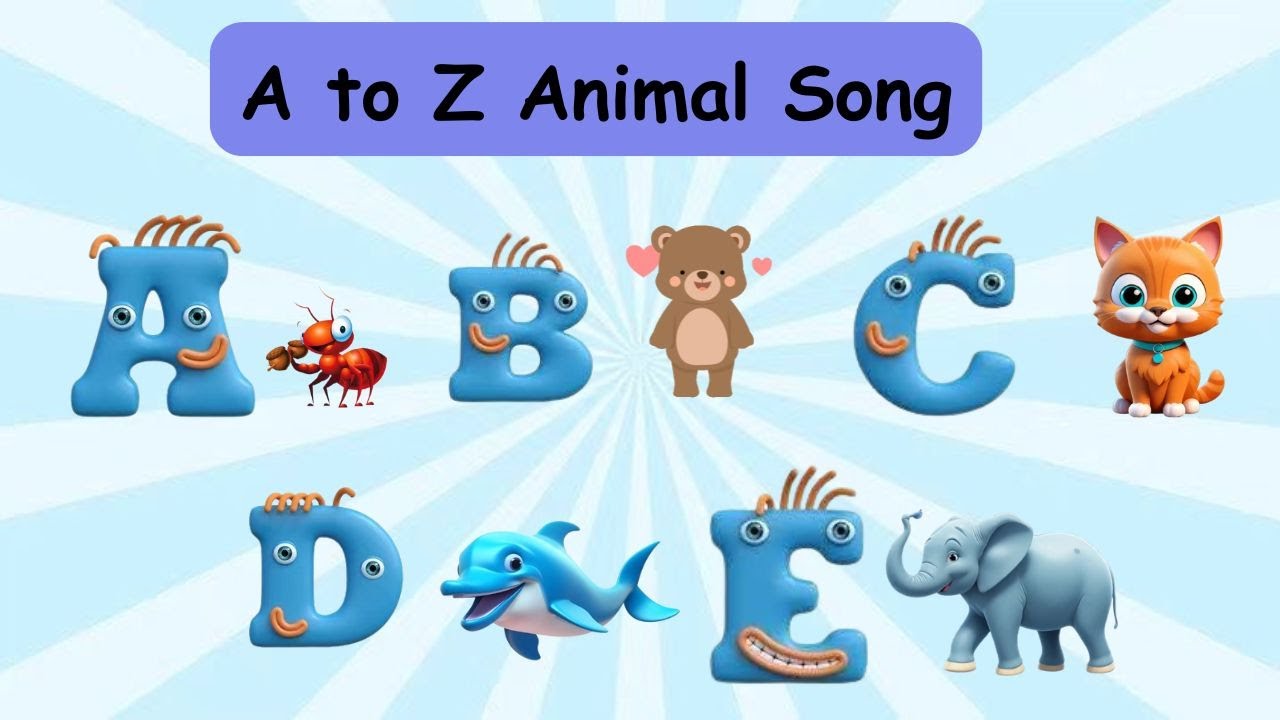 Phonics song with Animals, "Animal Alphabet Song | ABC Song, Learn the ...