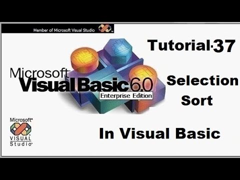 Selection sort in visual basic programming Tutorial 37 - YouTube