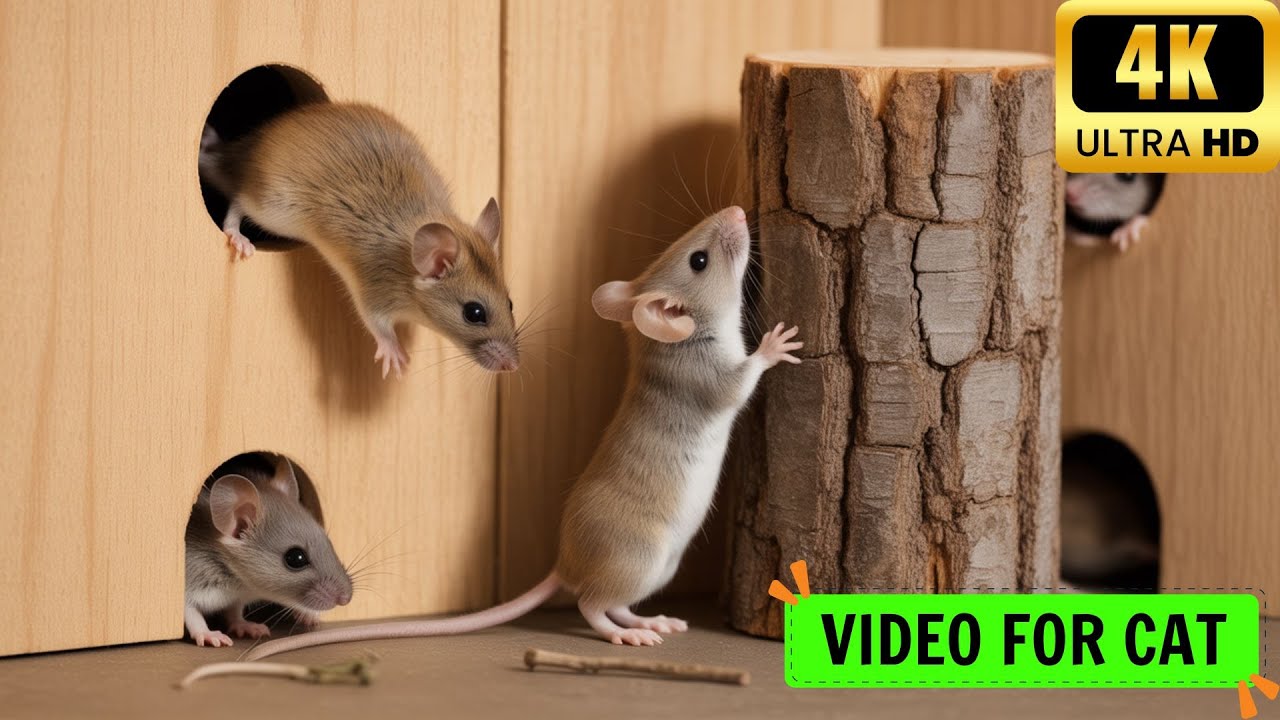 Cat TV Games: Mice Hide & Seek | Jerry Mouse Holes & Chase Fun on ...