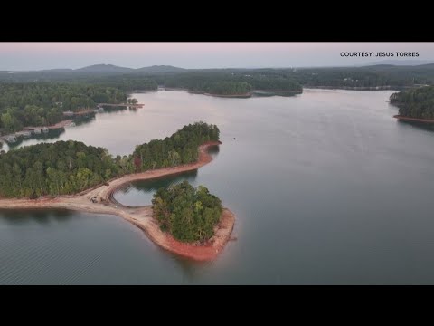 Lake Lanier water levels at lowest point in years - YouTube