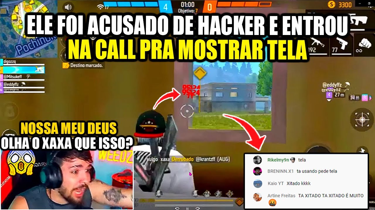 ESSE EMULADOR FOI ACUSADO DE HACKER POR TODOS DO CHAT E ENTROU NA CALL ...