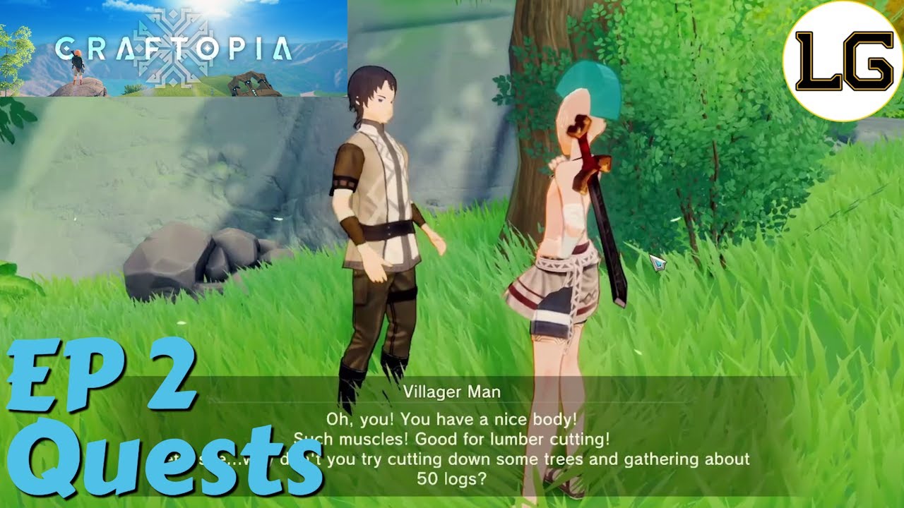 Doing Some Quests For The Villagers - Let's Play Craftopia Ep 2 - YouTube