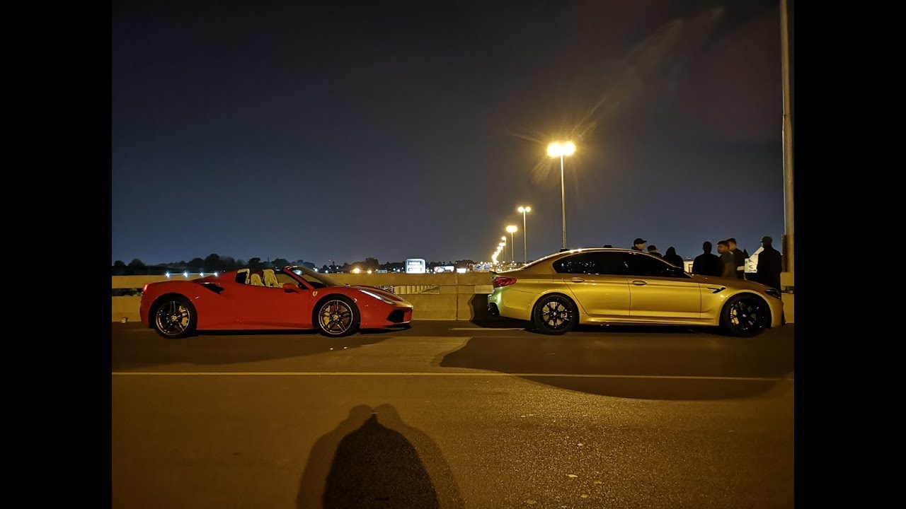 Drag Racing - Highway Runs!!!! Ferrari vs M5 - VirtuallyVids - YouTube