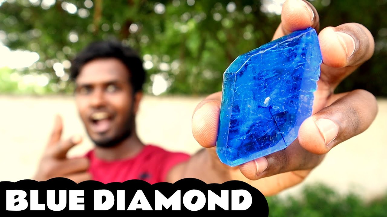 Homemade "BLUE DIAMOND" crystal | இதை எப்படி செய்வது ? - YouTube