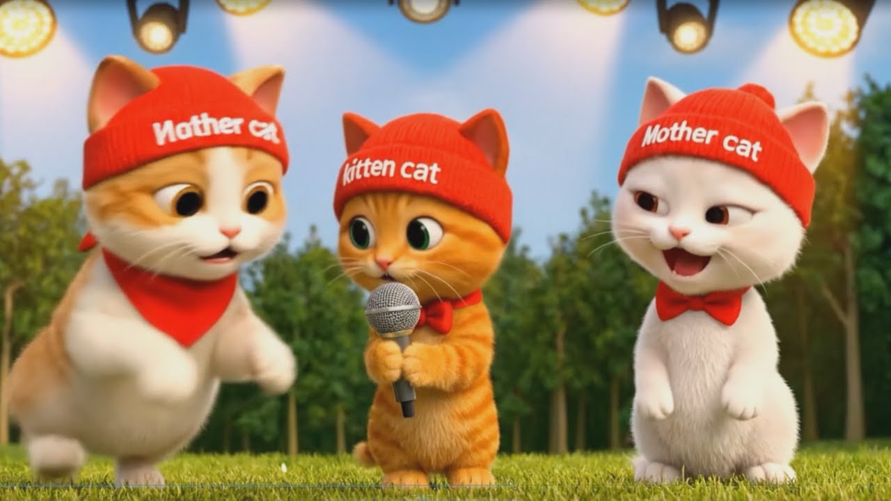 Cat family stuns the crowd with a breathtaking performance - YouTube