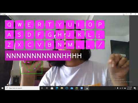 AI Virtual Keyboard - Computer Vision Series #artificialintelligence # ...