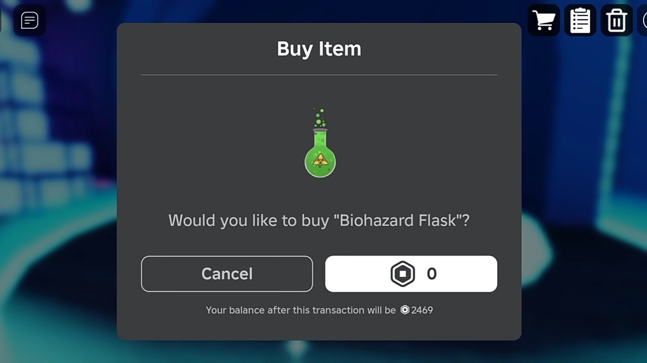 Getting Biohazard Flask - Free Limited UGC Roblox - YouTube