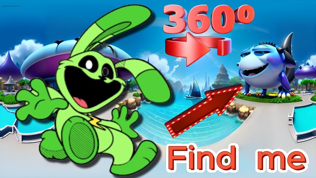 🔍 Find Hoppy Hopscotch Monster in 360° VR find me #70 Poppy Playtime ...