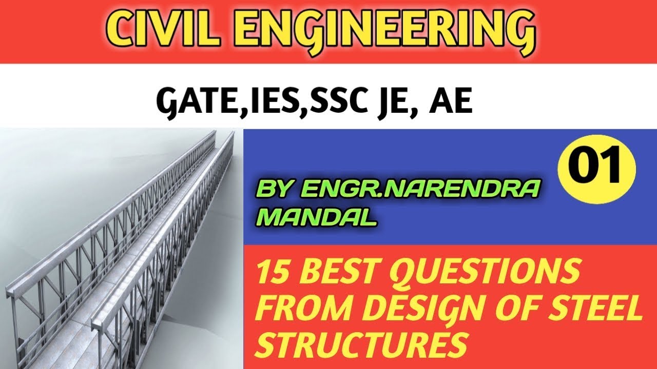 06:00 Design of Steel Structures MCQ by "Civil Ratna" |ESE|GATE|UPSC|AE ...