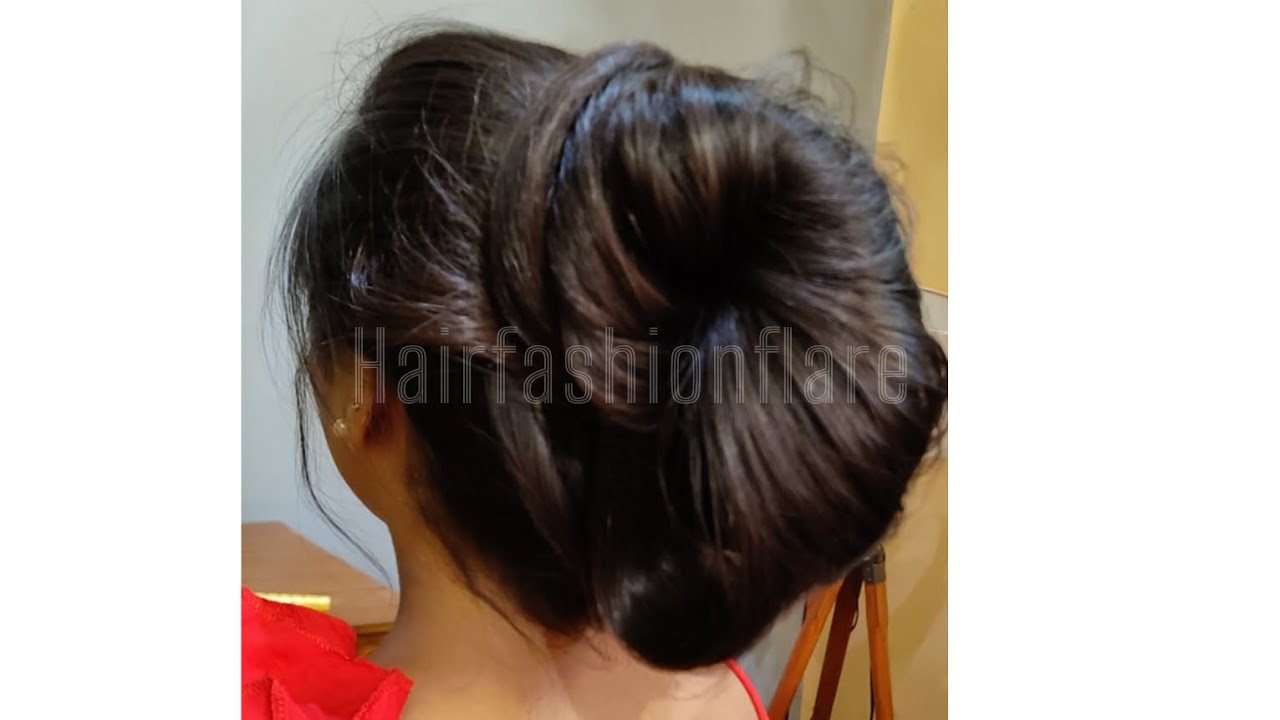 Snail 🐌 Bun Hairstyle | Easy messy bun hairstyle for long hair - YouTube