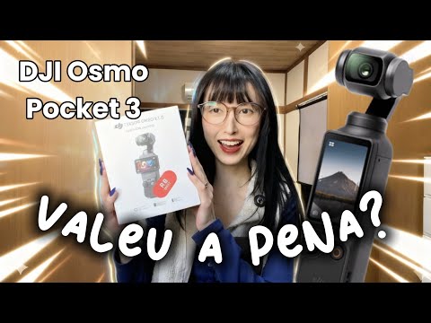 MINHA CAMERA CHEGOU! Unboxing e primeiras impressões DJI osmo pocket 3
