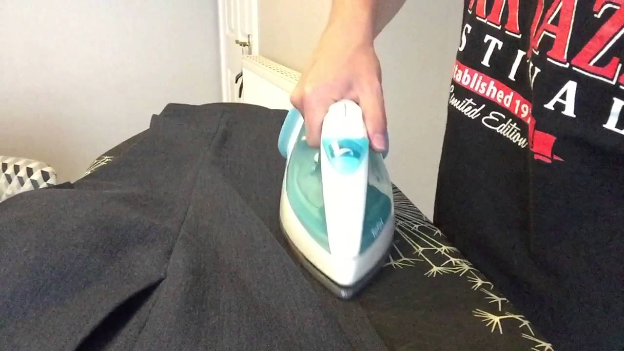 Trouser ironing tutorial. - YouTube