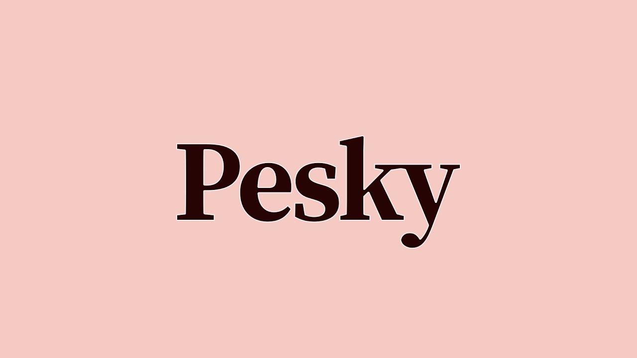 Pesky Meaning And Pronunciation YouTube