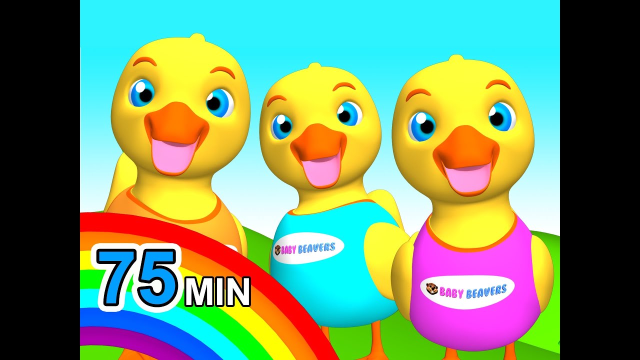 Five Little Ducks | Plus + Nursery Rhymes, 5 Little Ducks , ABC Songs ...