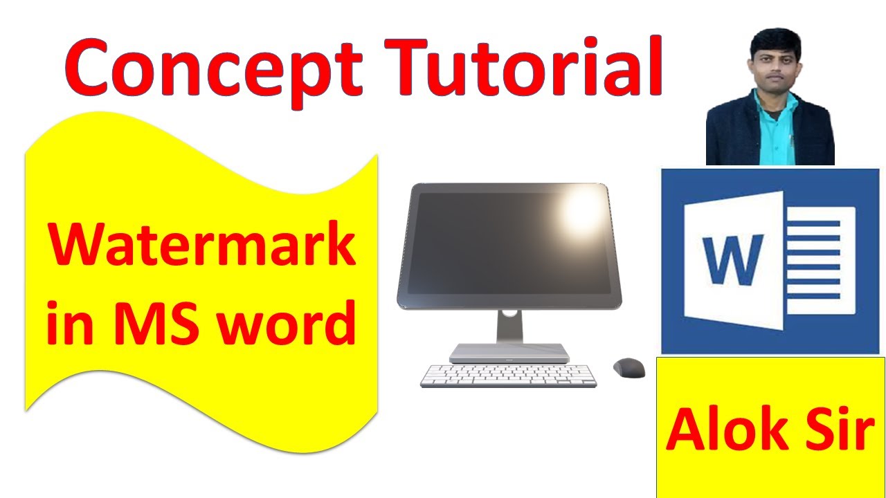 Watermark in word | Word by Alok Sir - YouTube