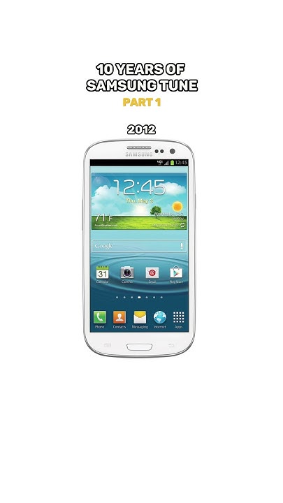 10 Years of Samsung Tune - YouTube